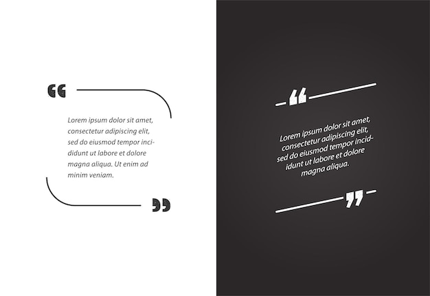 Minimalist Typographic Quotation Marks with Elegant Text | Jiffy Designs