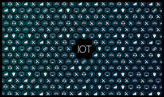 Interconnected Digital Symbols Representing the Internet of Things ...