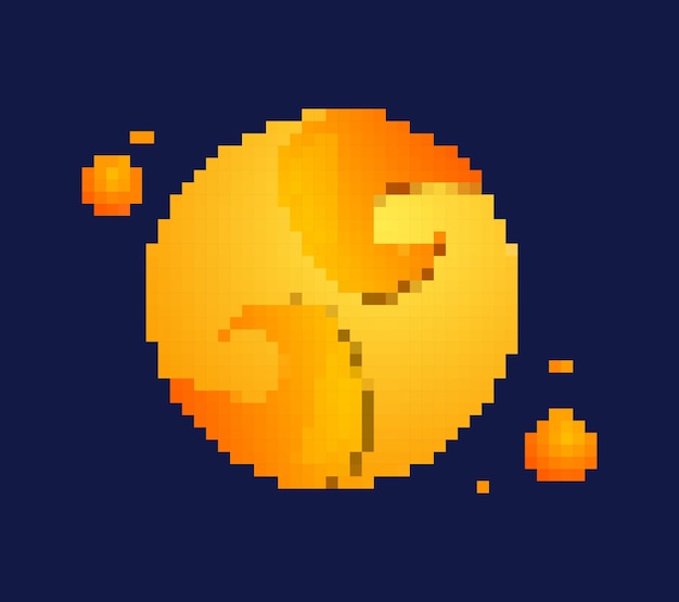 Luminous Pixel Orb: A Captivating Celestial Display | Jiffy Designs