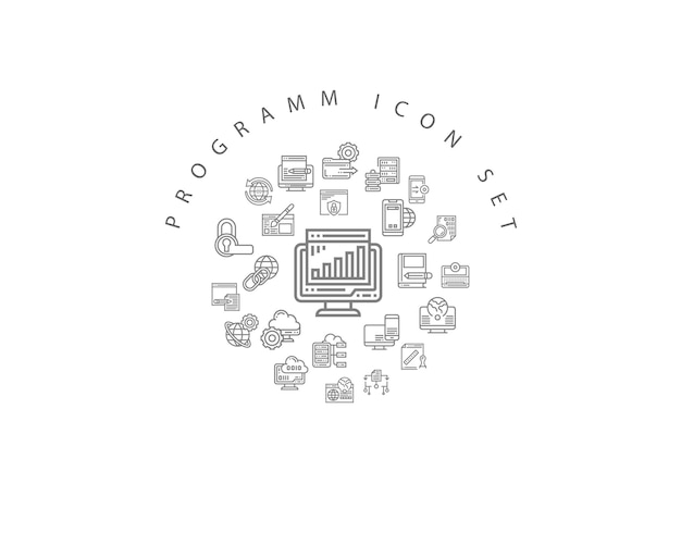 Diverse Collection of Versatile Program Icons for Multifaceted ...