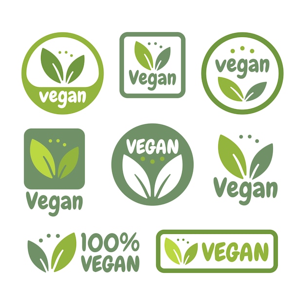 Vibrant Vegan Emblems: Celebrating Plant-Based Living | Jiffy Designs