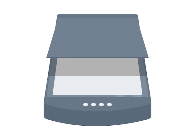 Sleek and Efficient Flatbed Scanner with Indicator Lights | Jiffy Designs