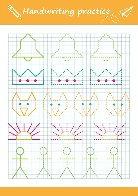 Charming Handwriting Practice Shapes and Symbols Collection | Jiffy Designs
