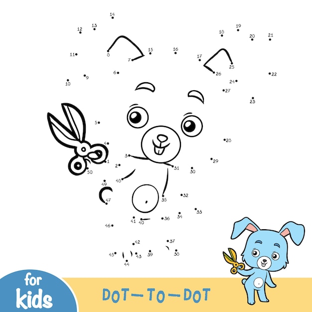 Adorable Bunny Dot-to-Dot Activity for Kids | Jiffy Designs