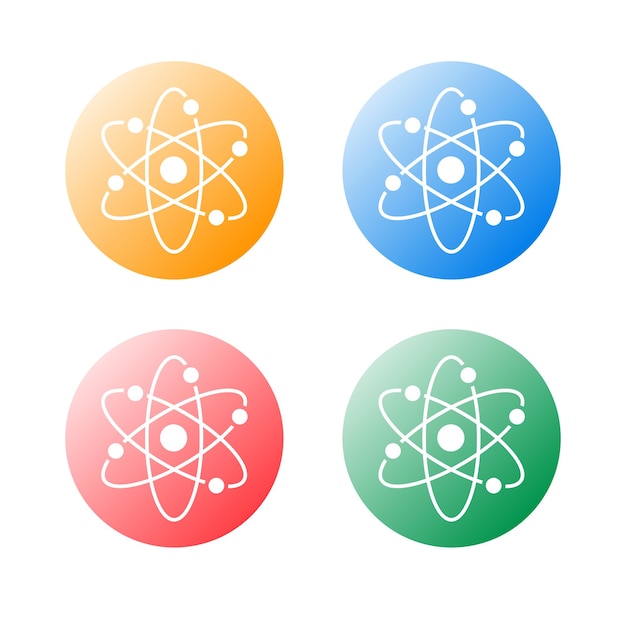 Vibrant Atomic Symbols in Pastel Circular Designs | Jiffy Designs