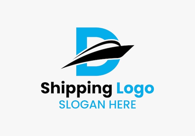 Sleek and Streamlined Shipping Logo with Customizable Slogan | Jiffy ...