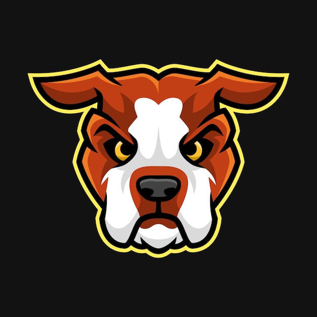 Fierce Bulldog Mascot with Intimidating Gaze | Jiffy Designs