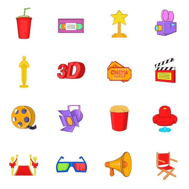 Vibrant Collection of Cinematic and Entertainment Icons | Jiffy Designs