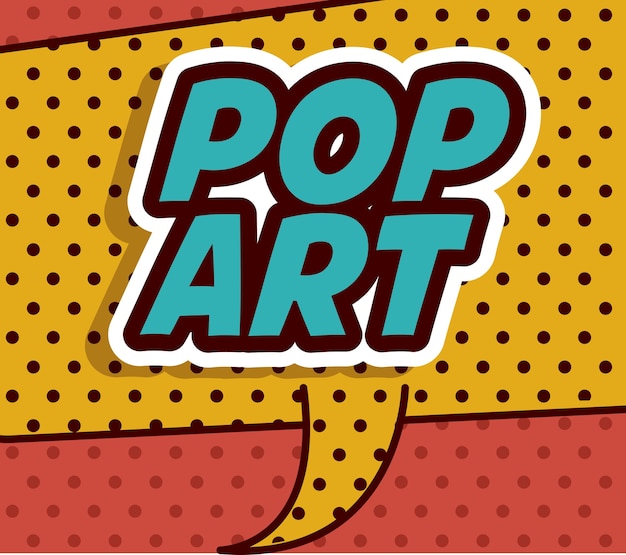 Vibrant Pop Art Text Design with Polka Dot Background | Jiffy Designs