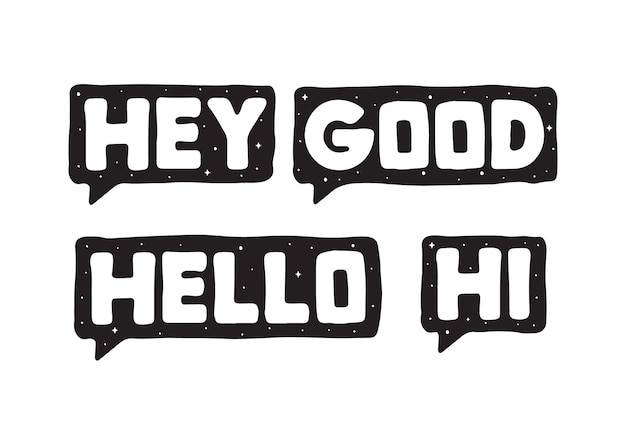 Playful Typographic Expressions in Black and White | Jiffy Designs