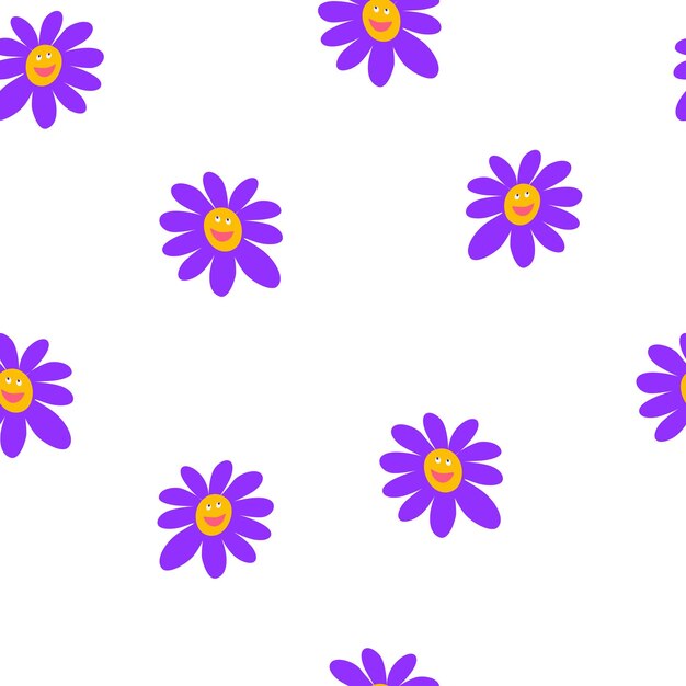 Vibrant Purple Daisy Flower Pattern | Jiffy Designs