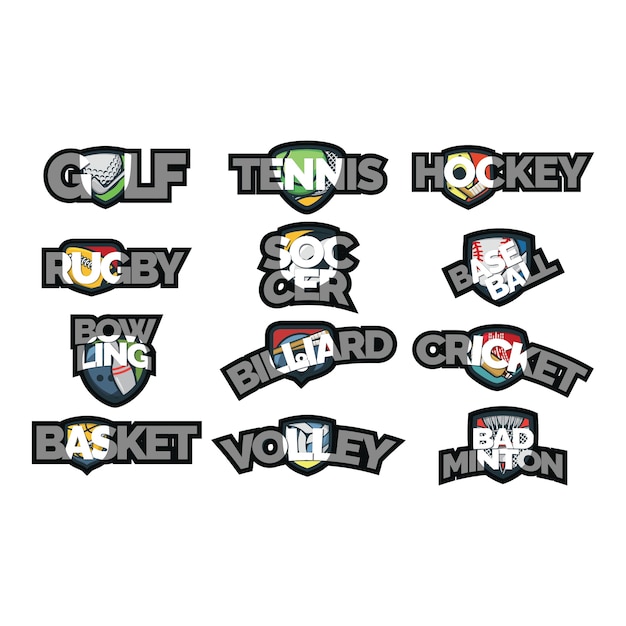 Vibrant Sports Logos and Designs for Diverse Sporting Activities ...