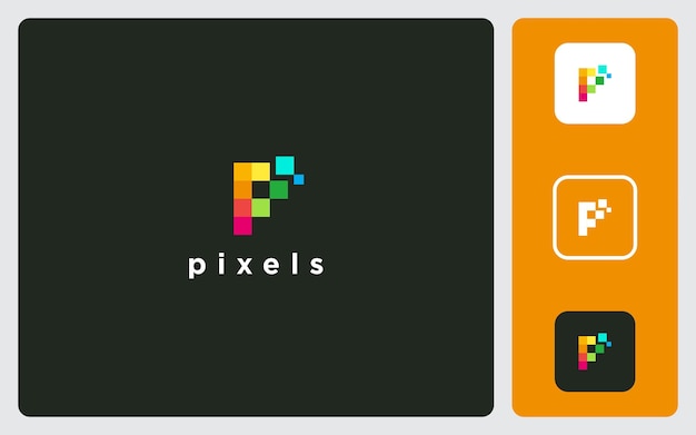 Vibrant Pixelated Logo with Colorful Geometric Shapes | Jiffy Designs