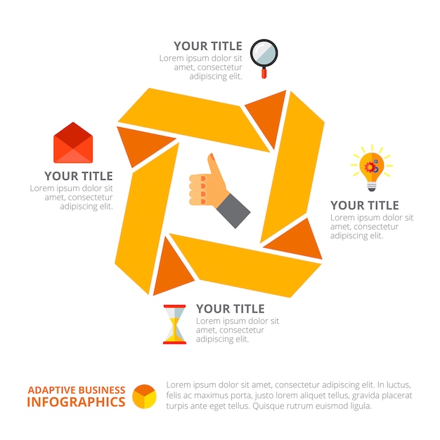 Vibrant Geometric Shapes Forming an Adaptive Infographic | Jiffy Designs