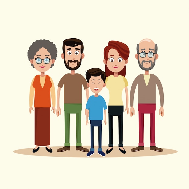 Vibrant Illustration of a Diverse Family Portrait | Jiffy Designs