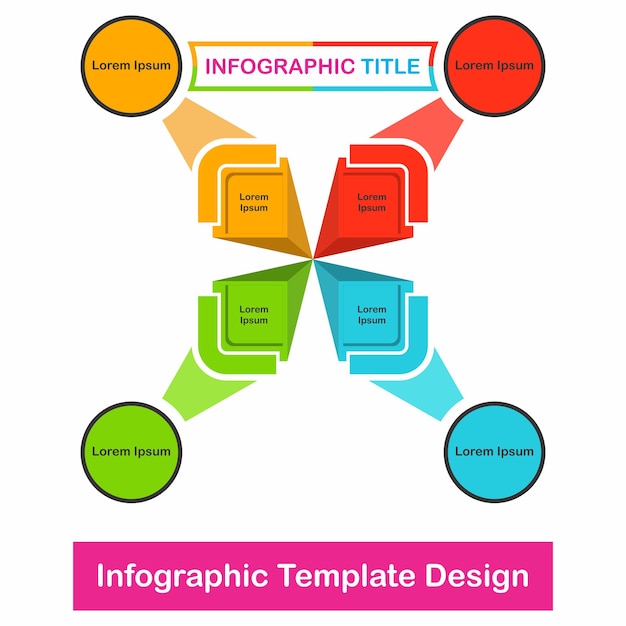 Vibrant Infographic Layout with Colorful Geometric Shapes | Jiffy Designs