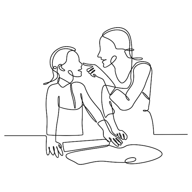 Minimalist Sketch of a Caring Interaction | Jiffy Designs