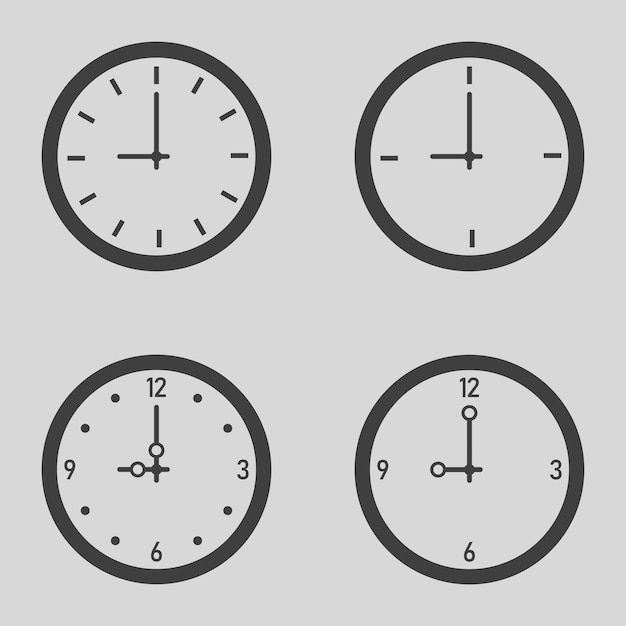 Minimalist Clock Faces Depicting Different Time Periods | Jiffy Designs