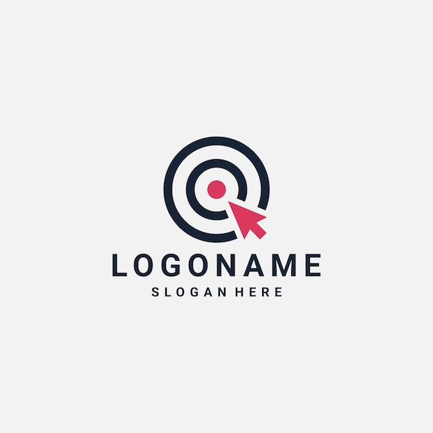 Striking Target Logo with Cursor Pointer | Jiffy Designs