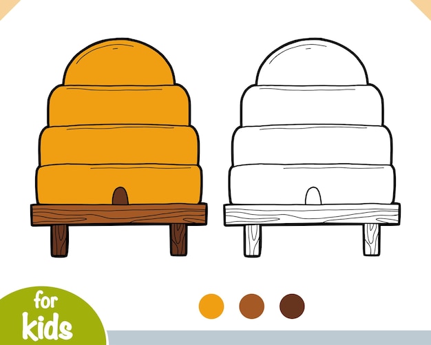 Vibrant Beehive Illustration with Textured Layers | Jiffy Designs