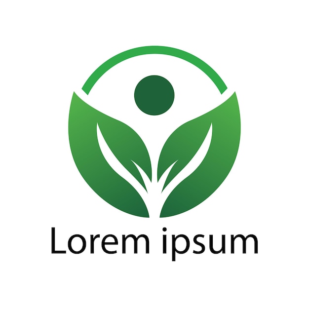 Vibrant Green Circular Logo with Stylized Leaf Shapes | Jiffy Designs