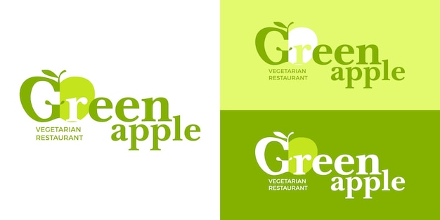 Vibrant Green Apple Restaurant Logo and Branding | Jiffy Designs