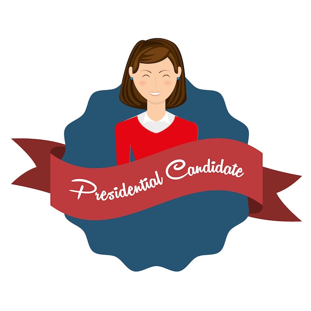 Confident Woman Campaigning for Presidential Candidacy | Jiffy Designs