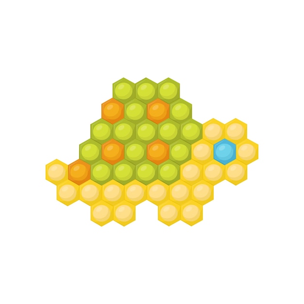 Vibrant Honeycomb Turtle Mosaic Design | Jiffy Designs
