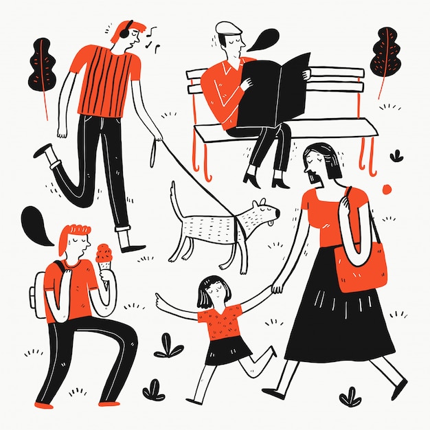 Vibrant Artistic Collection of Stylized Human Figures | Jiffy Designs