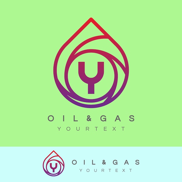 Stylized Oil and Gas Company Logo with Droplet Symbol | Jiffy Designs