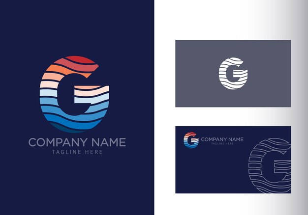 Vibrant Wavy Letter G Logo Design | Jiffy Designs