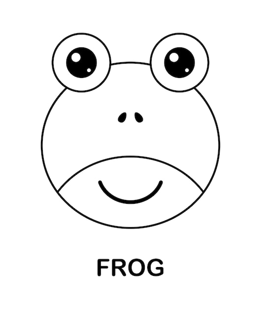Friendly Frog Face with Charming Smile and Expressive Eyes | Jiffy Designs