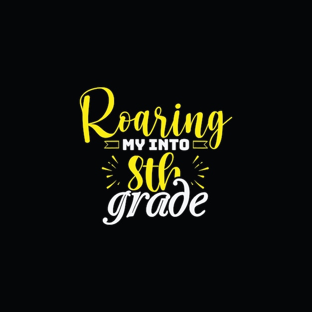 Vibrant Lettering Celebrating the 8th Grade Achievement | Jiffy Designs