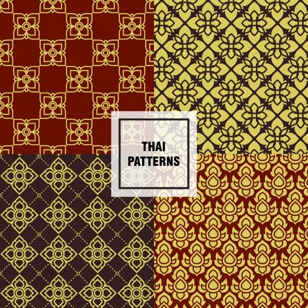 Intricate Thai Patterns Collection with Vibrant Colors and Motifs ...