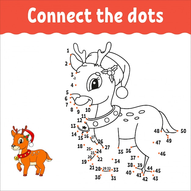 Enchanting Dot-to-Dot Reindeer: Connect the Festive Markings | Jiffy ...