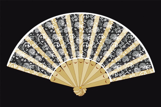 Elegant Ornate Fan with Intricate Floral Patterns | Jiffy Designs