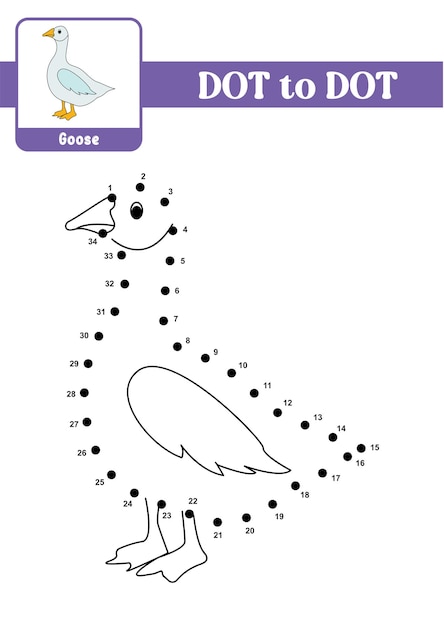 Playful Goose Dot-to-Dot Activity for All Ages | Jiffy Designs