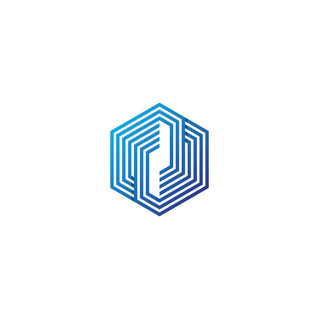 Geometric Hexagon Pattern with Intersecting Blue Lines | Jiffy Designs