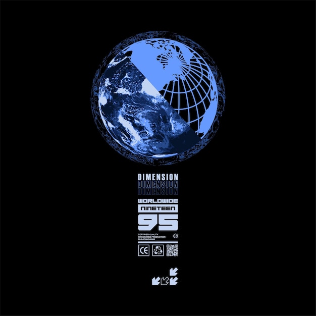 Captivating Global Sphere with Dimensional Grid Overlay | Jiffy Designs