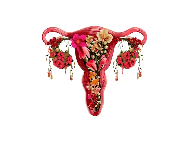 Vibrant Floral Uterus Art: Celebrating Feminine Power | Jiffy Designs