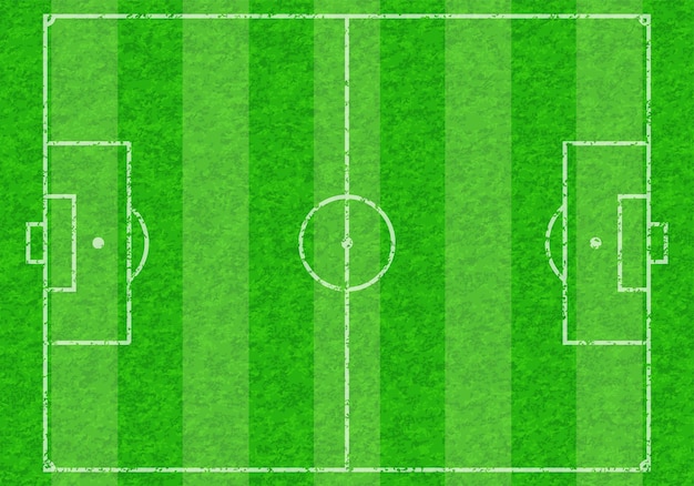 Vibrant Soccer Field with Striped Grass and Markings | Jiffy Designs