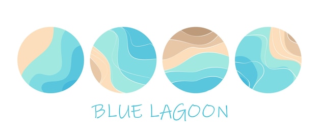 Serene and Vibrant Blue Lagoon Graphic Collection | Jiffy Designs