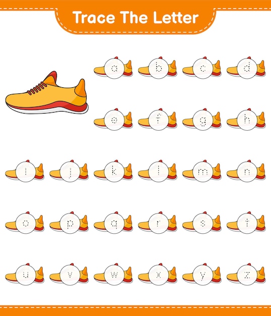 Vibrant Shoe and Egg Tracing Alphabet Activity | Jiffy Designs