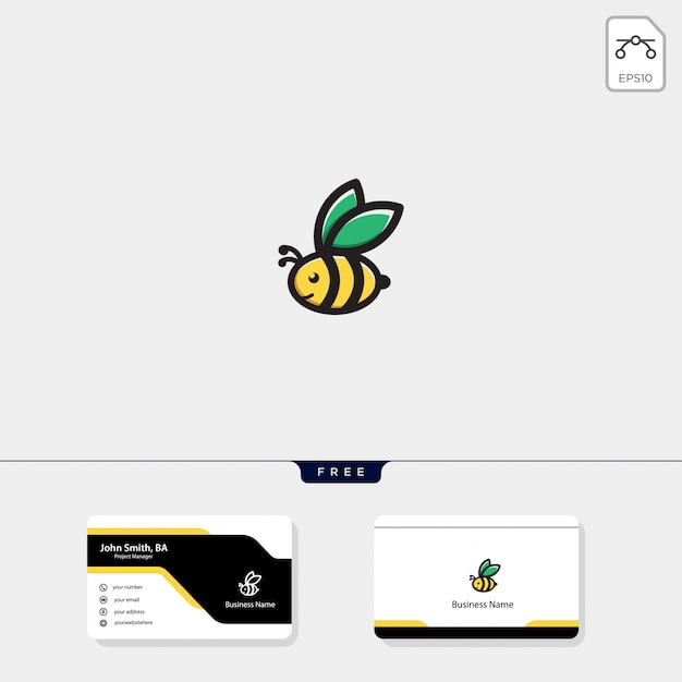 Cheerful Buzzing Bee Illustration with Vibrant Colors | Jiffy Designs
