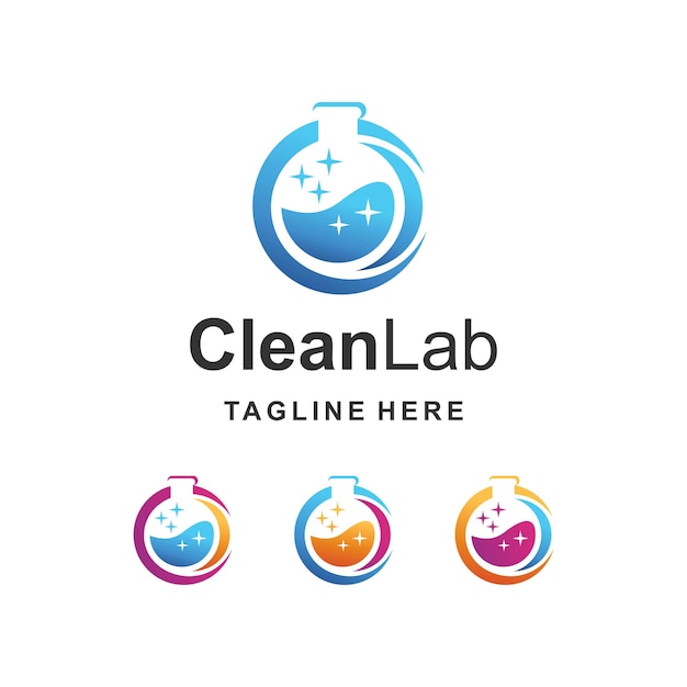 Vibrant Scientific Lab Symbols with Tagline | Jiffy Designs