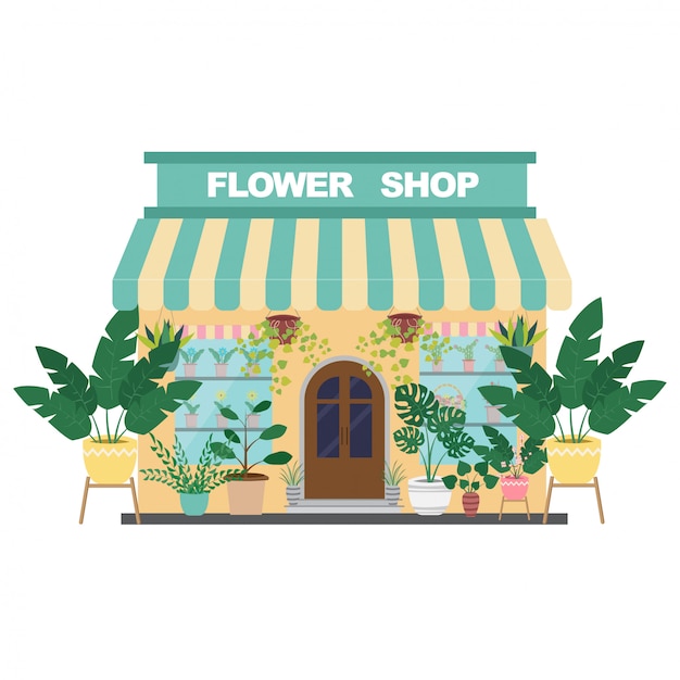 Vibrant Floral Oasis: A Charming Flower Shop Storefront | Jiffy Designs