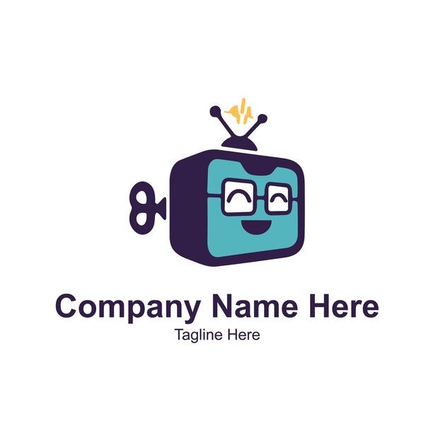 Charming Retro TV Logo with Playful Personality | Jiffy Designs