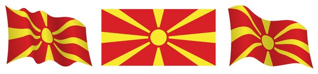 Vibrant Macedonian Flags Waving Proudly in the Breeze | Jiffy Designs