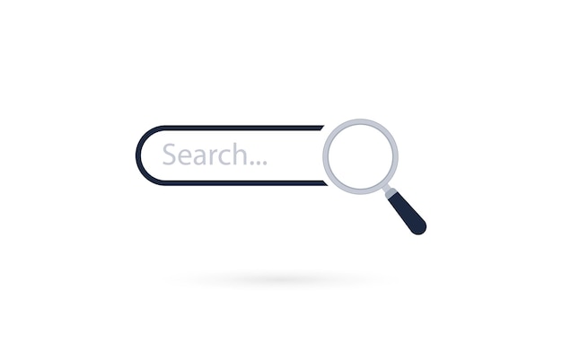 Minimalist Search Bar with Magnifying Glass Icon | Jiffy Designs