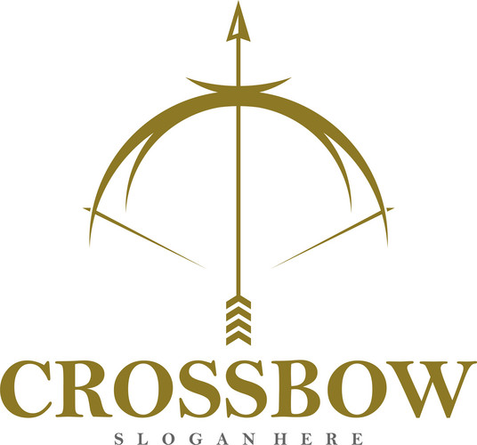 Crossbow Logo Vector Template, Arrow Archery Logo Design Concepts ...